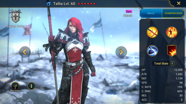 Champion Guide: Tallia - RAID: Shadow Legends