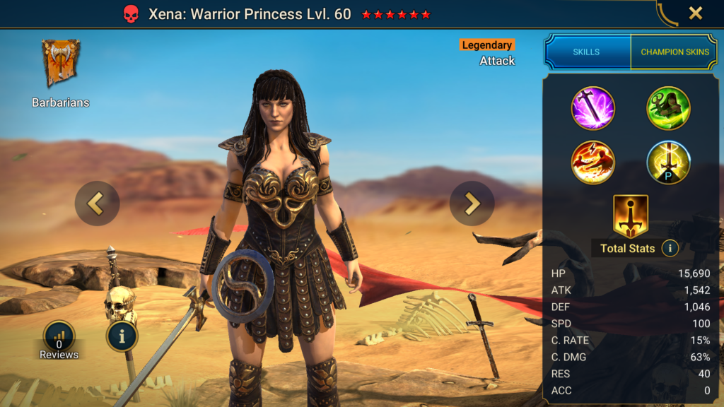 Champion Guide: Xena: Warrior Princess - RAID: Shadow Legends