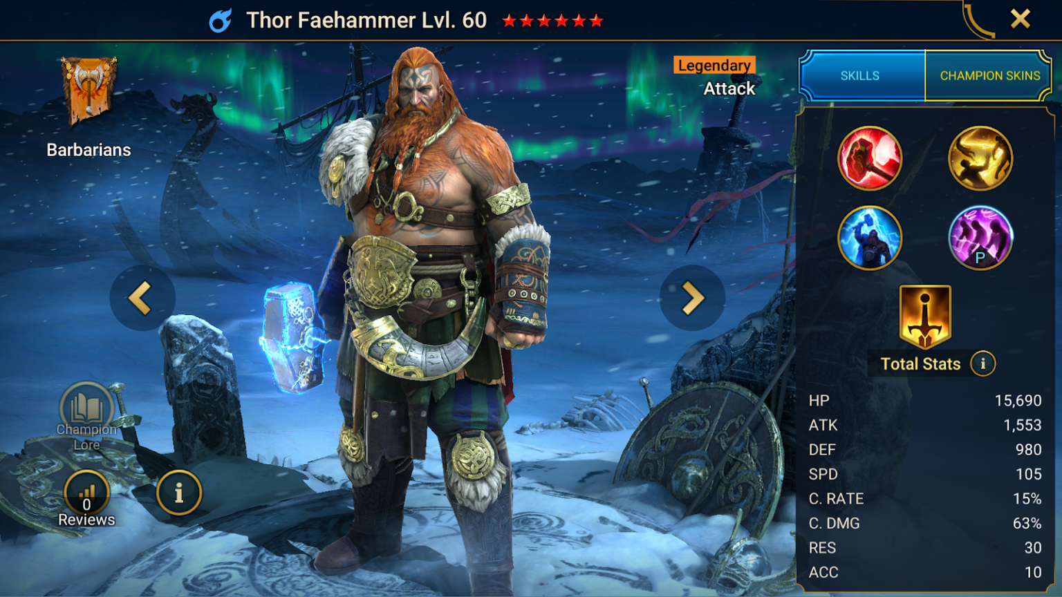 Champion Guide: Thor Faehammer - RAID: Shadow Legends